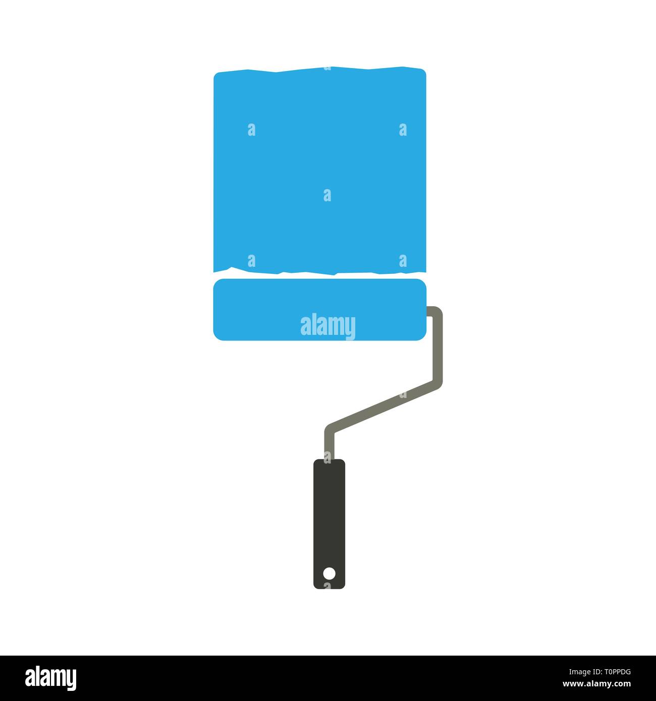 Paint roller icon. Vector illustration flat Stock Vector Image & Art ...