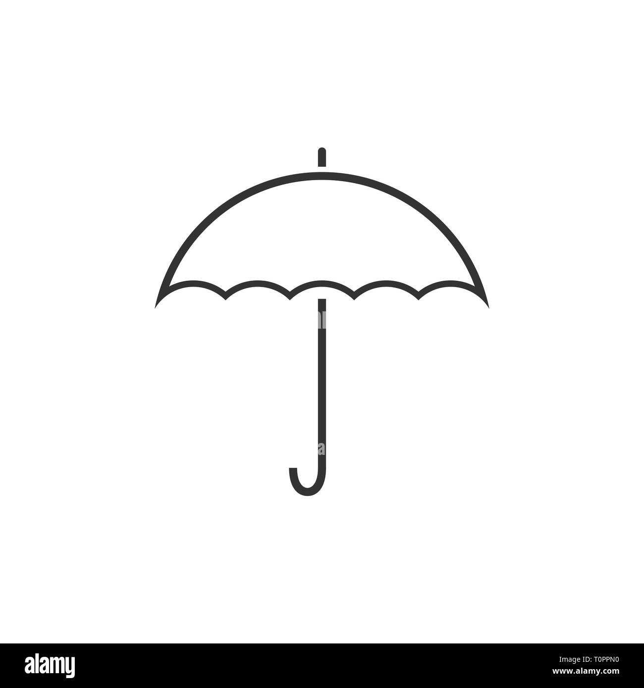 Umbrella icon, weather symbol. Vector illustration Flat Stock Vector ...