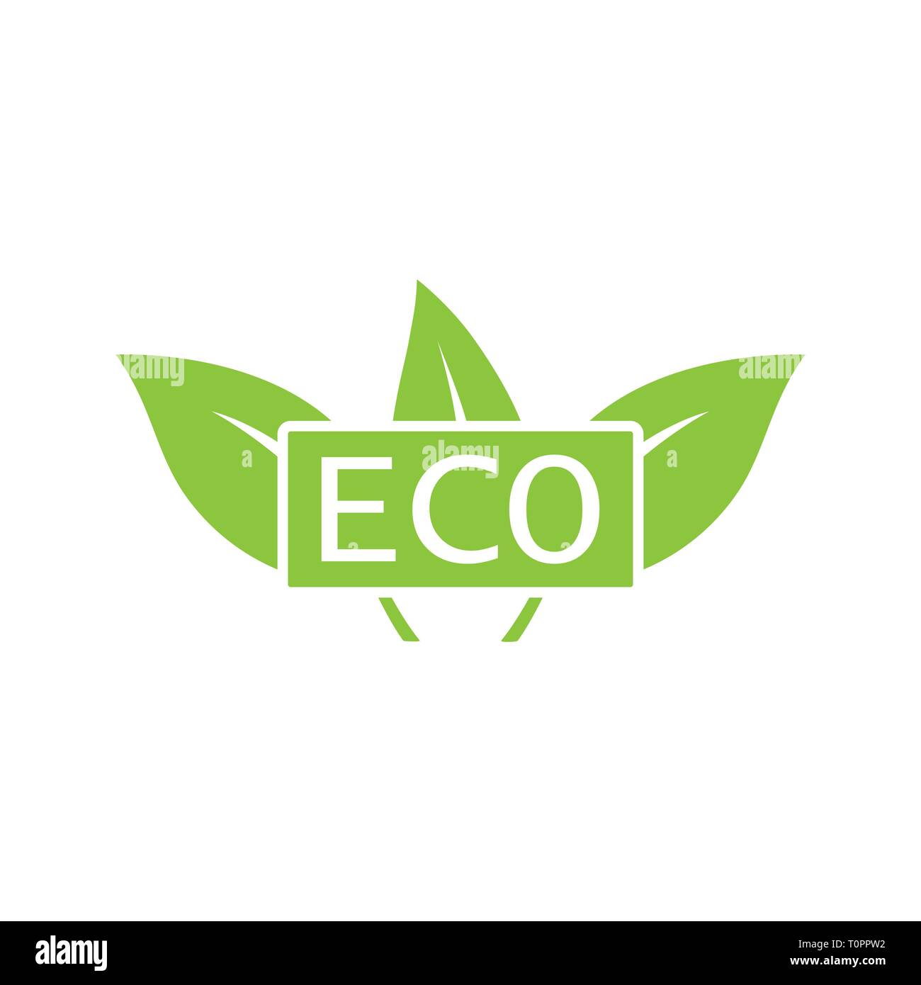 Eco icon. Ecology sign. Vector illustration flat Stock Vector Image ...