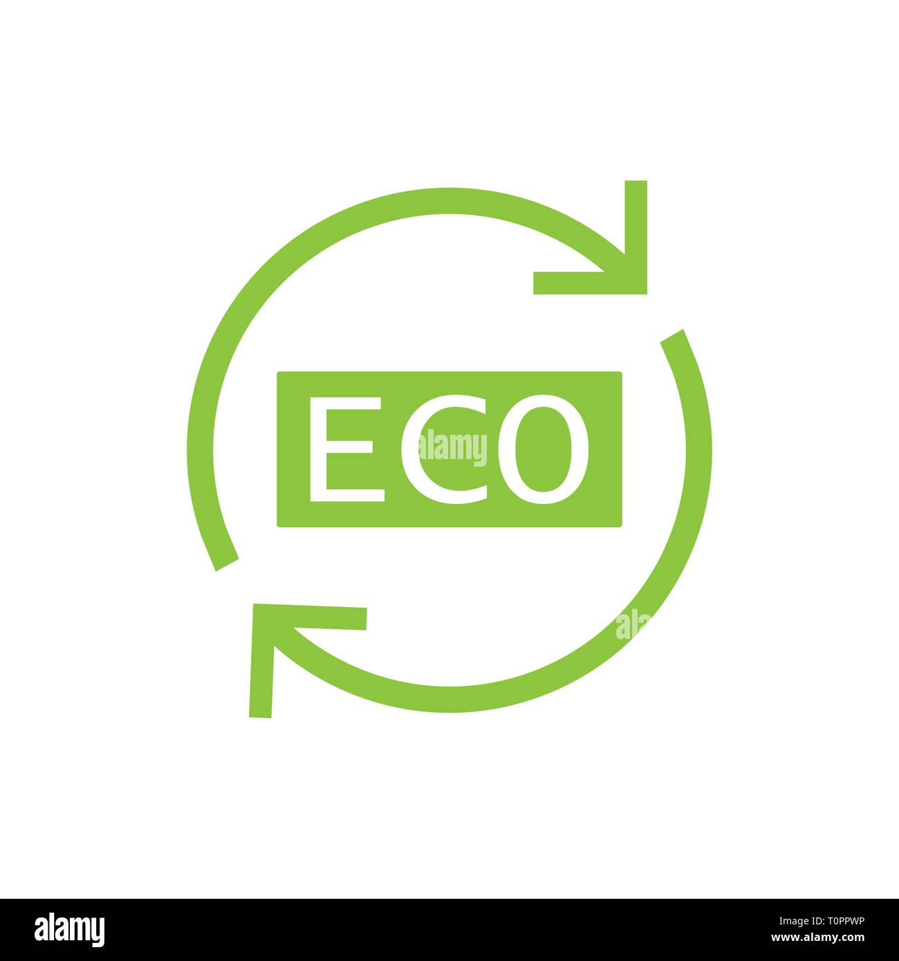 Eco icon. Ecology sign. Vector illustration flat Stock Vector Image ...