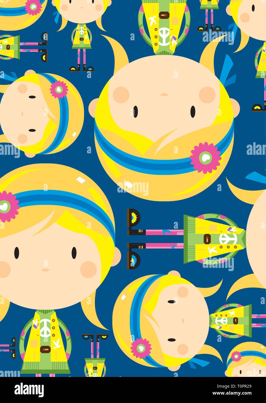 Hippies flower power Stock Vector Images - Alamy