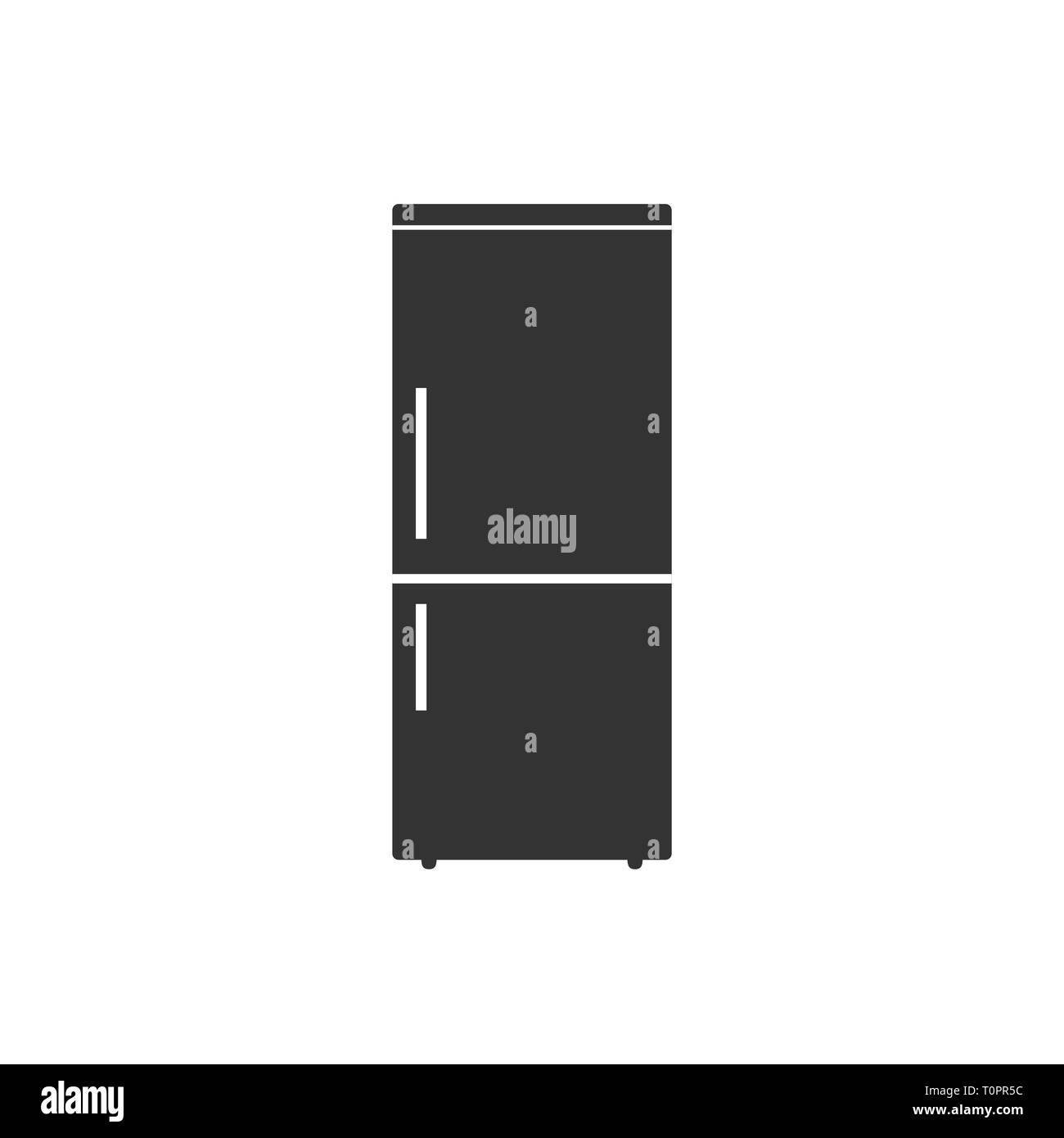 Vector illustration, flat design. Freezer refrigerator icon Stock ...