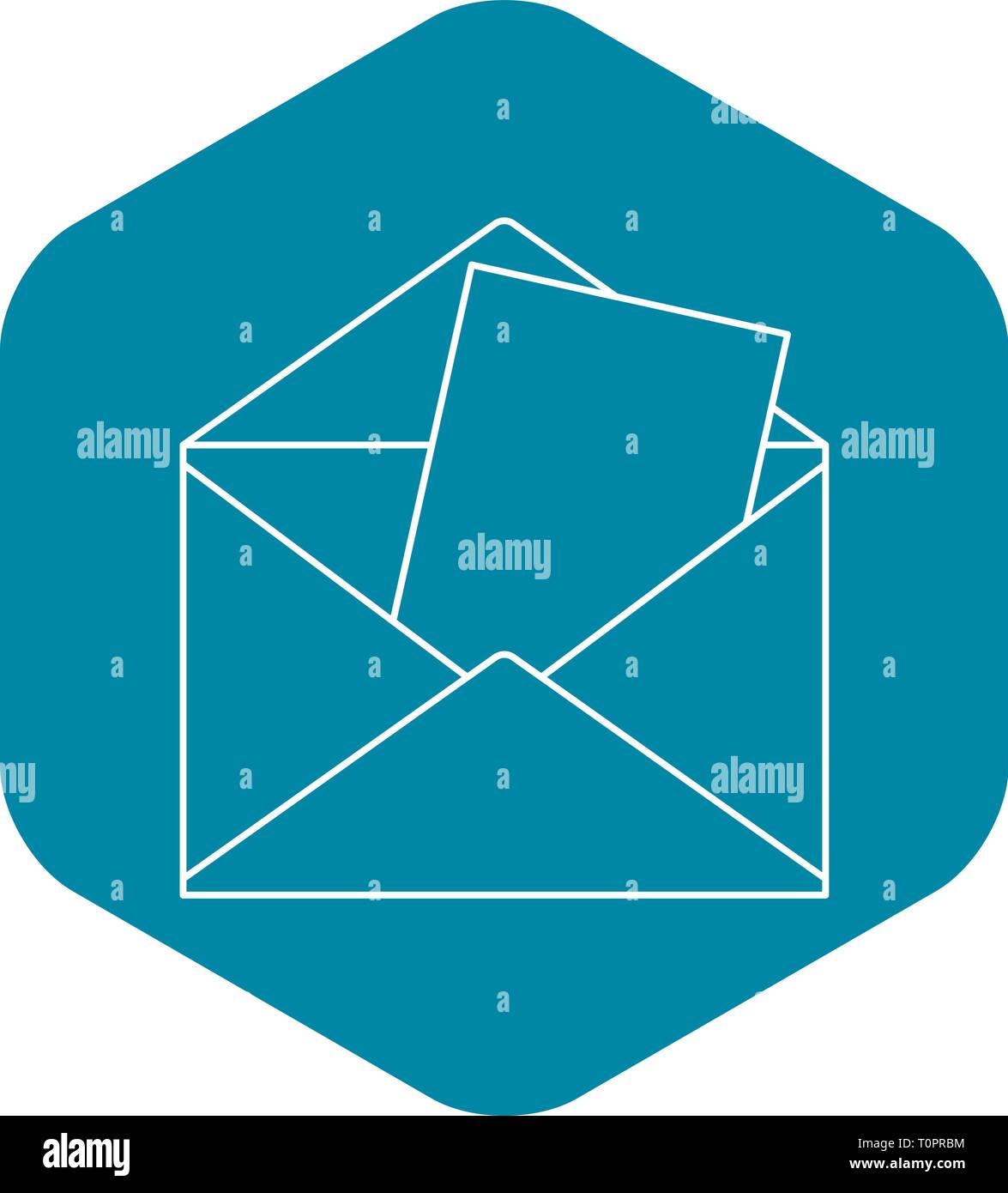 Envelope icon, outline style Stock Vector Image & Art - Alamy