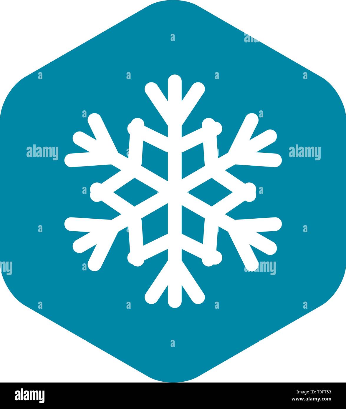 Snowflake icon, simple style Stock Vector Image & Art - Alamy