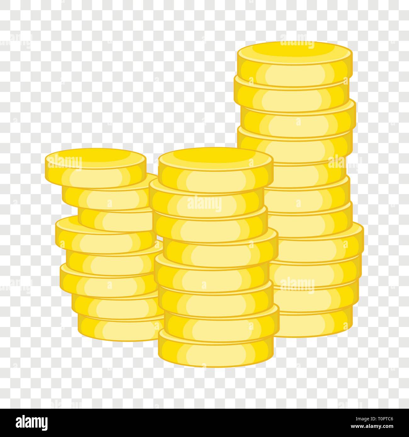 Gold coins icon, cartoon style Stock Vector Image & Art - Alamy