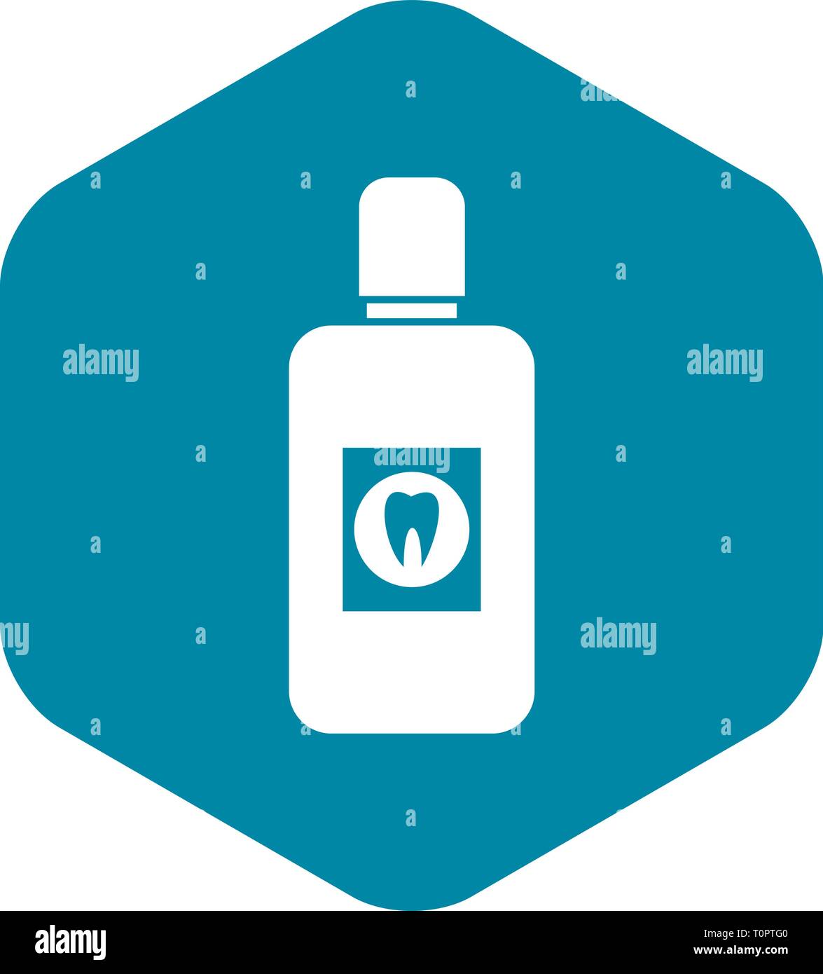 Bottle of mouthwash icon, simple style Stock Vector Image & Art - Alamy