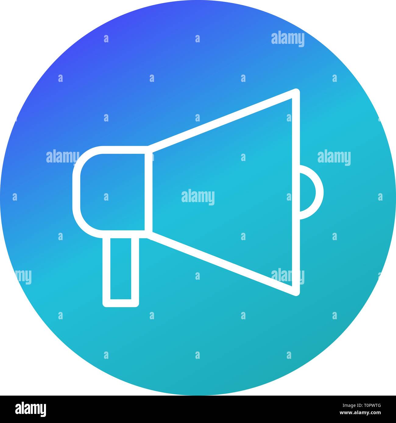 Illustration Announcement Icon Stock Photo - Alamy