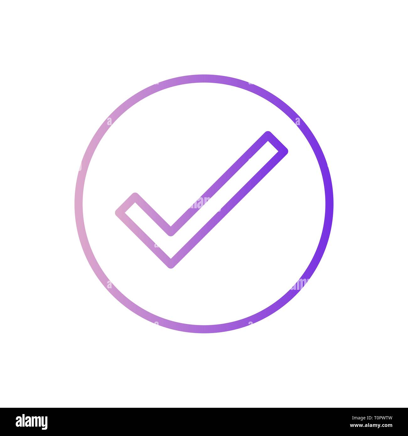 Illustration Valid Icon Stock Photo - Alamy