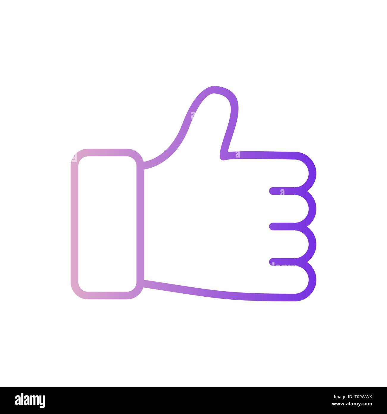 Illustration Like Icon Stock Photo - Alamy