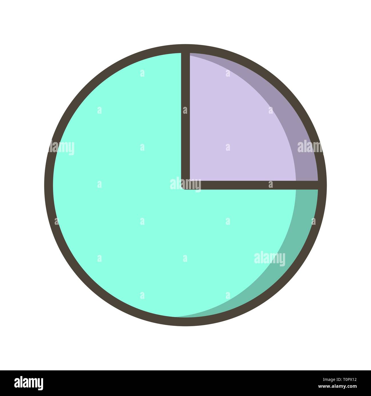 1 3 pie chart Cut Out Stock Images & Pictures - Alamy