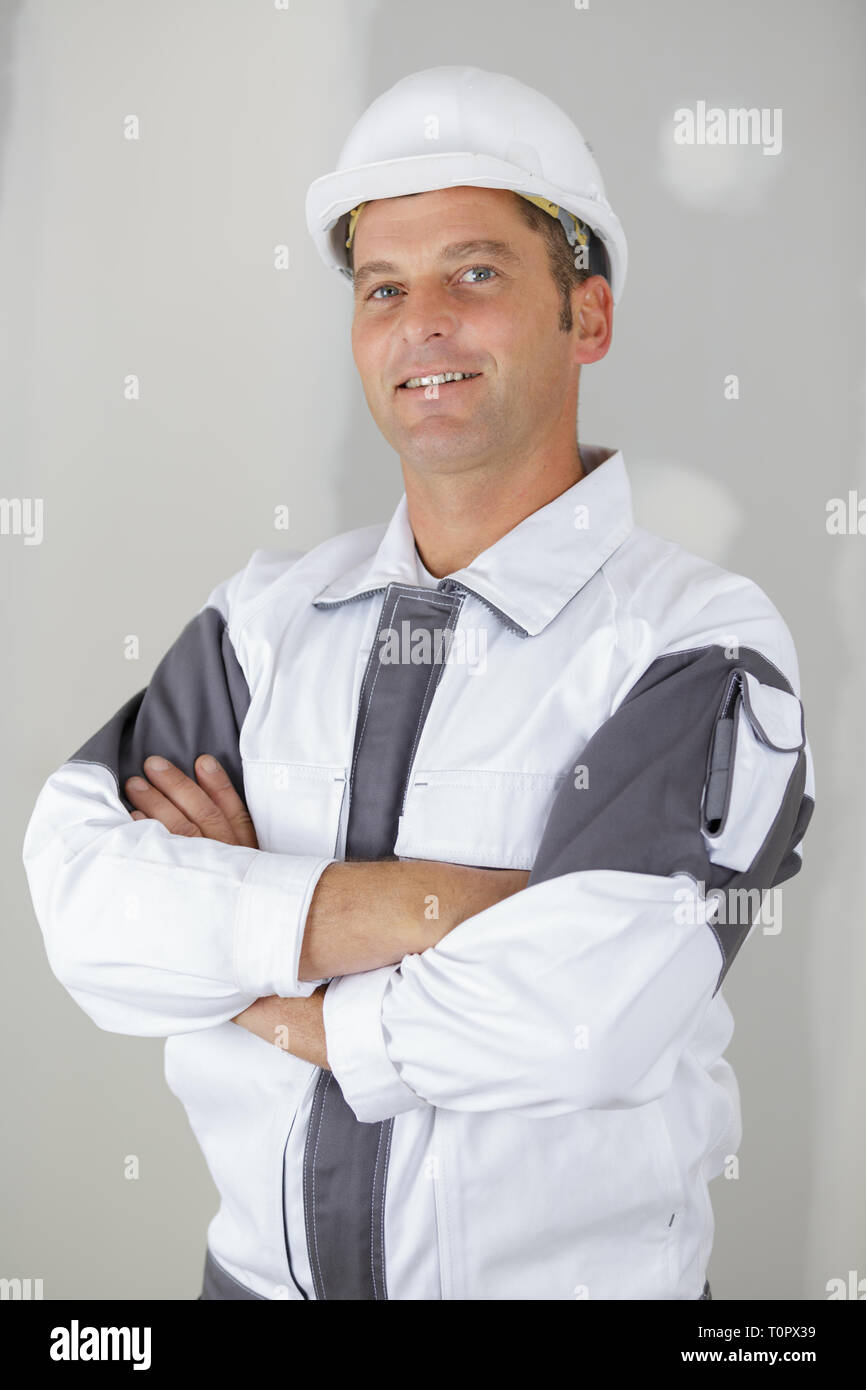 Handsome builder hi-res stock photography and images - Alamy