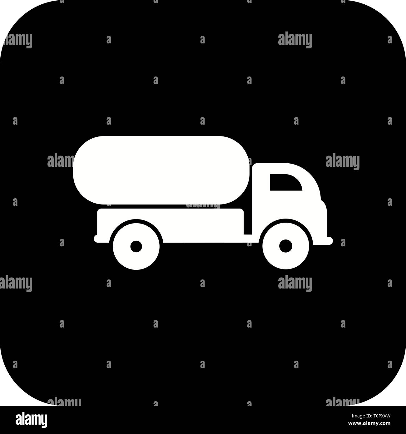 Illustration Tank Truck Icon Stock Photo - Alamy
