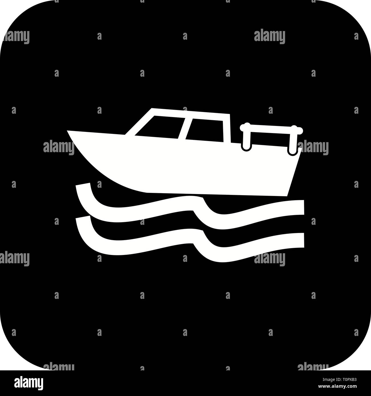 Illustration Boat Icon Stock Photo - Alamy