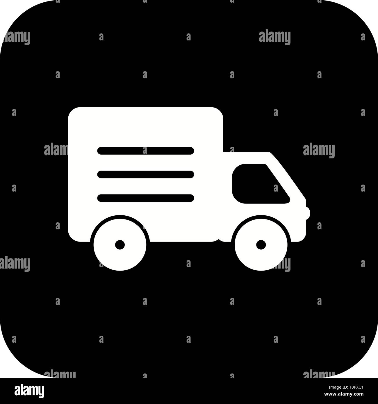 Illustration Truck Icon Stock Photo - Alamy