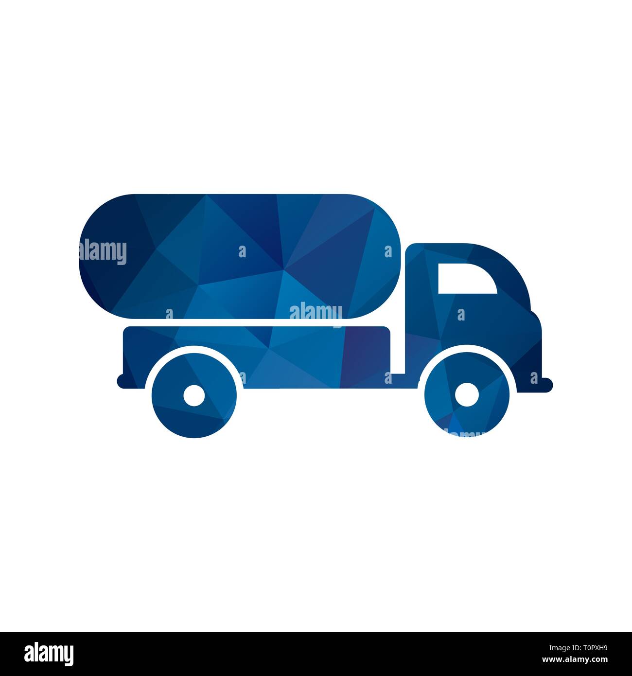 Illustration Tank Truck Icon Stock Photo - Alamy