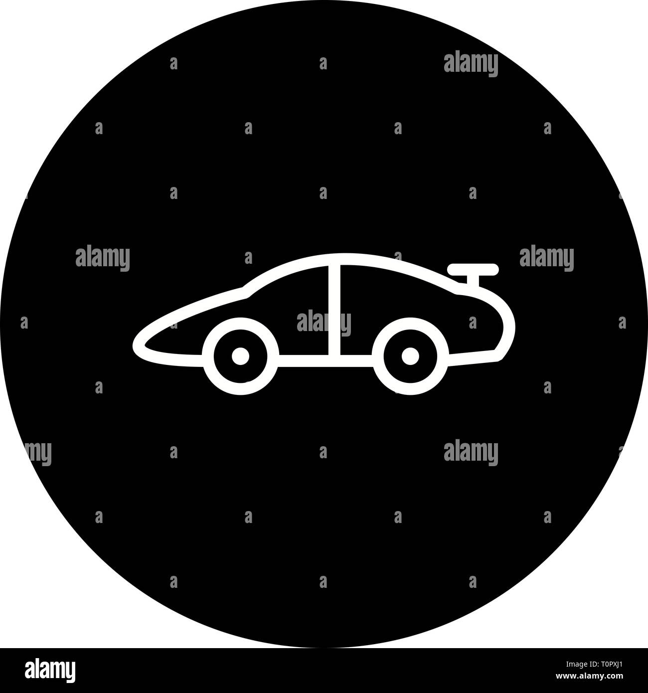 Illustration Sports Car Icon Stock Photo - Alamy