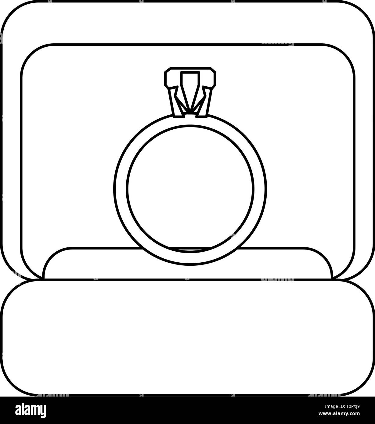 Wedding ring box Black and White Stock Photos & Images - Alamy