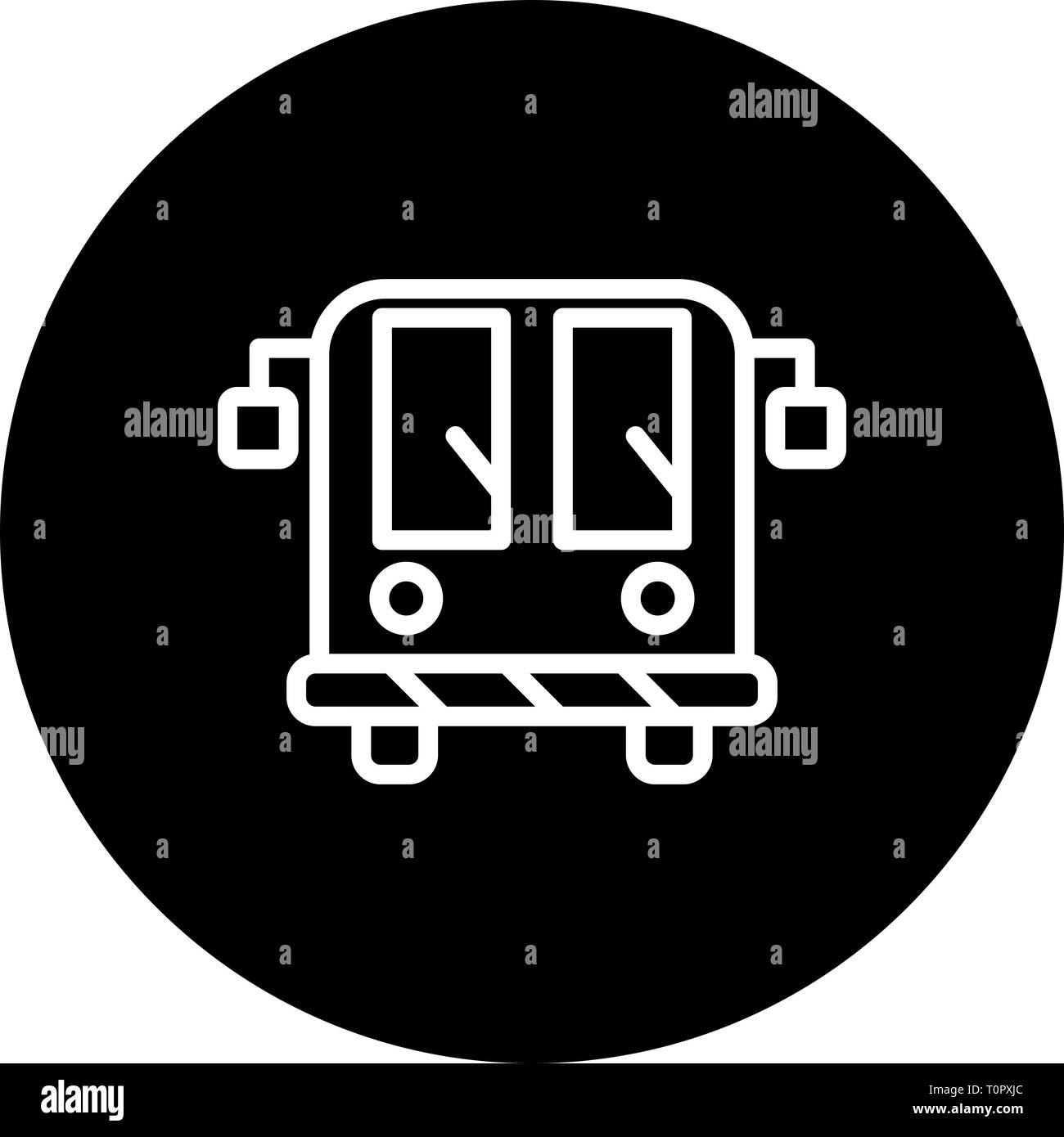 Airport bus stop sign Black and White Stock Photos & Images - Alamy