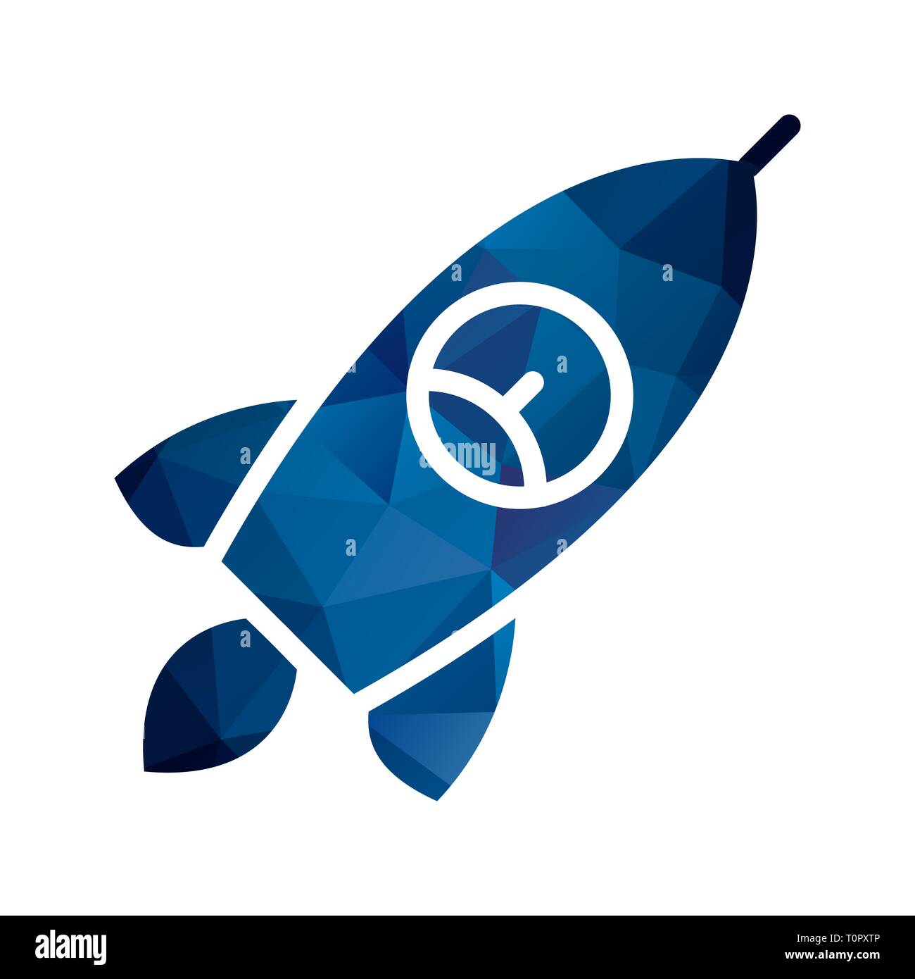 Illustration Rocket Icon Stock Photo - Alamy