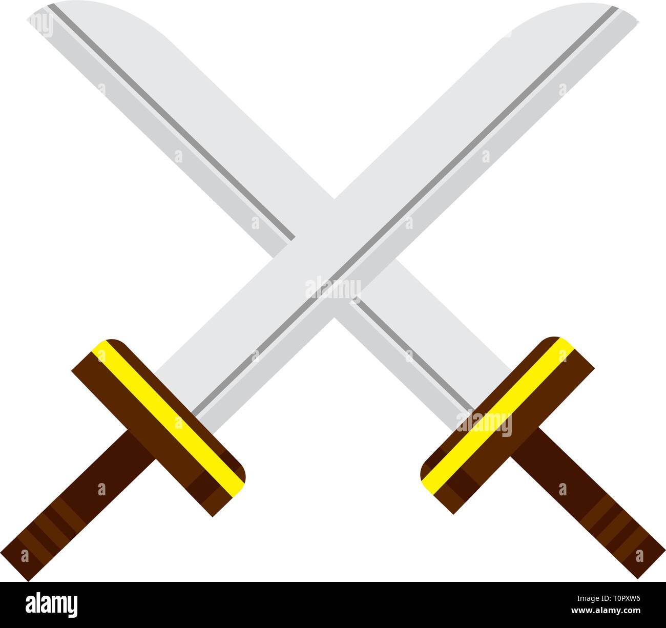 Cartoon Crossed Swords