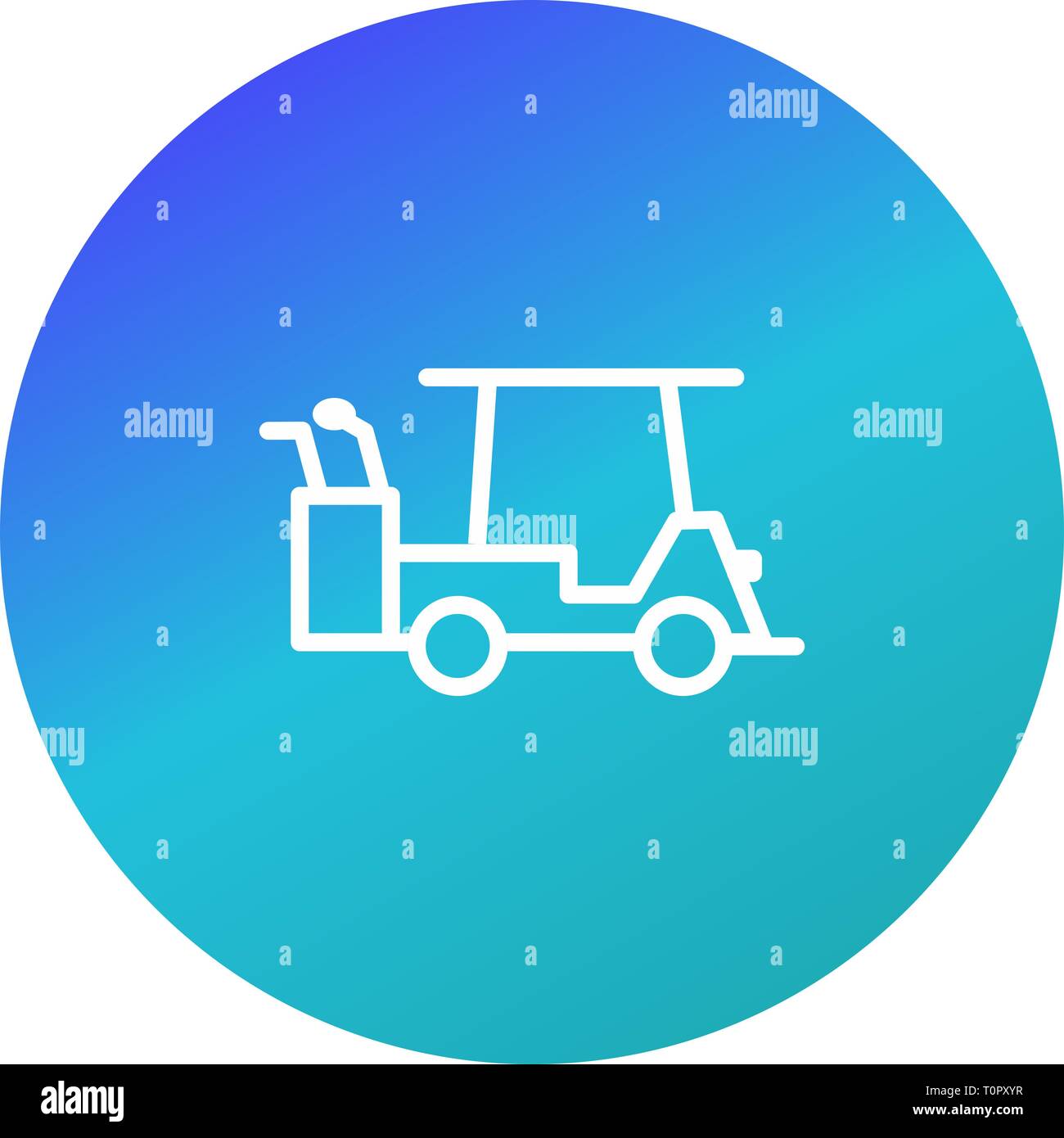 Golfcart symbol hi-res stock photography and images - Alamy