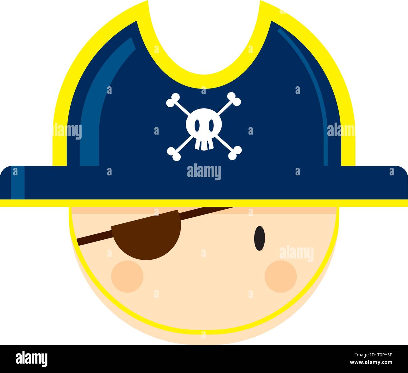 Cartoon Eye Patch Pirate Captain Face Stock Vector Image & Art - Alamy