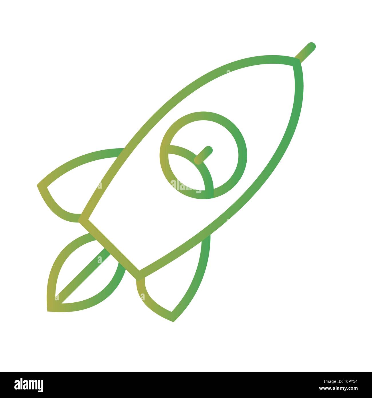 Illustration Rocket Icon Stock Photo - Alamy