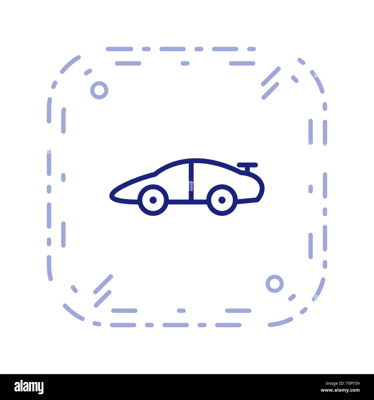 Illustration Sports Car Icon Stock Photo - Alamy