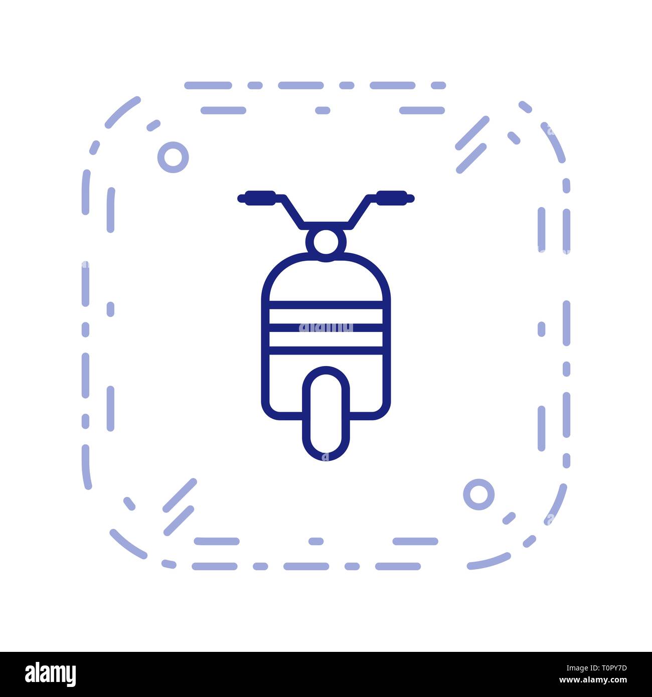 Illustration Scooter Icon Stock Photo - Alamy