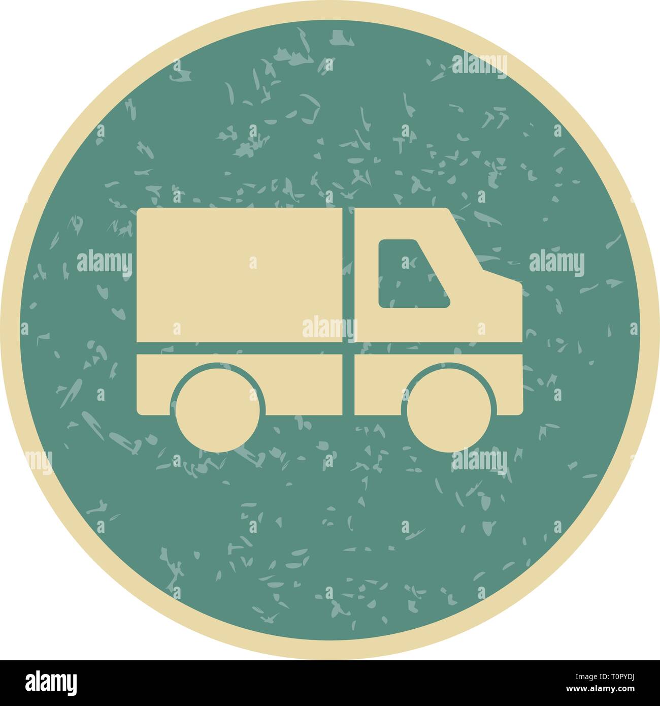 Illustration Van Icon Stock Photo - Alamy