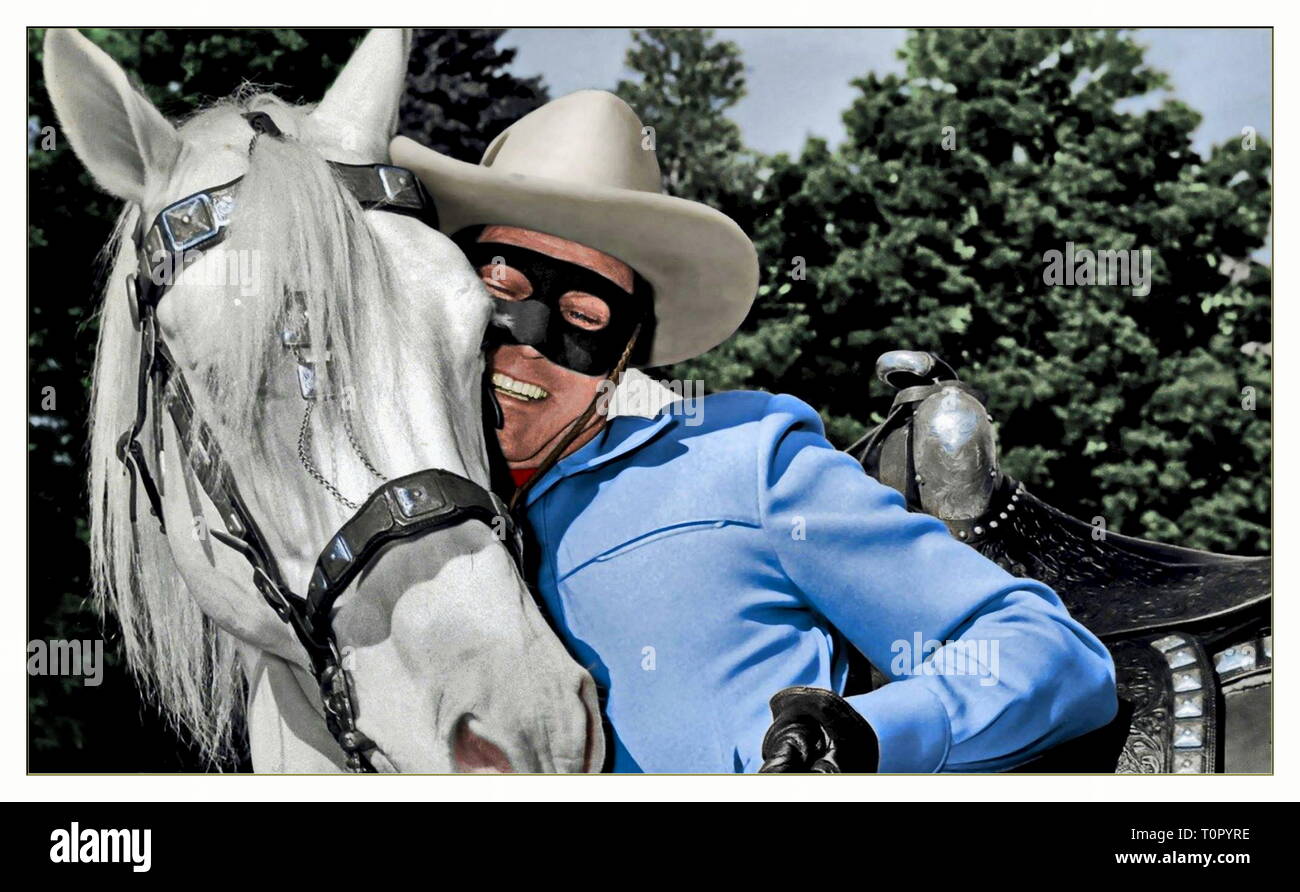 Clayton moore lone ranger hi-res stock photography and images - Alamy