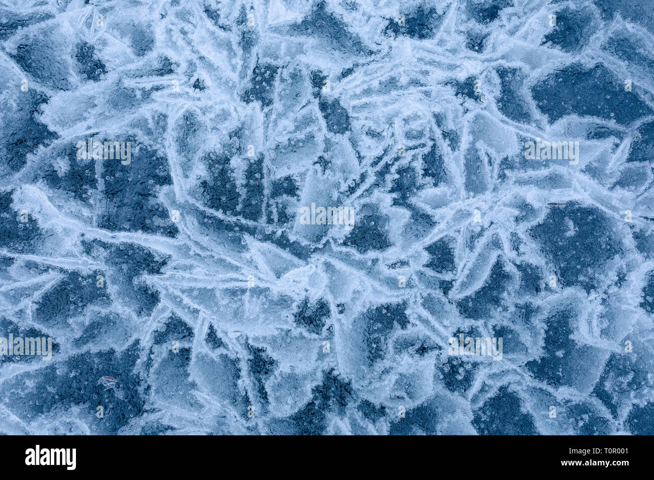 Abstract close-up of broken ice surface Stock Photo - Alamy