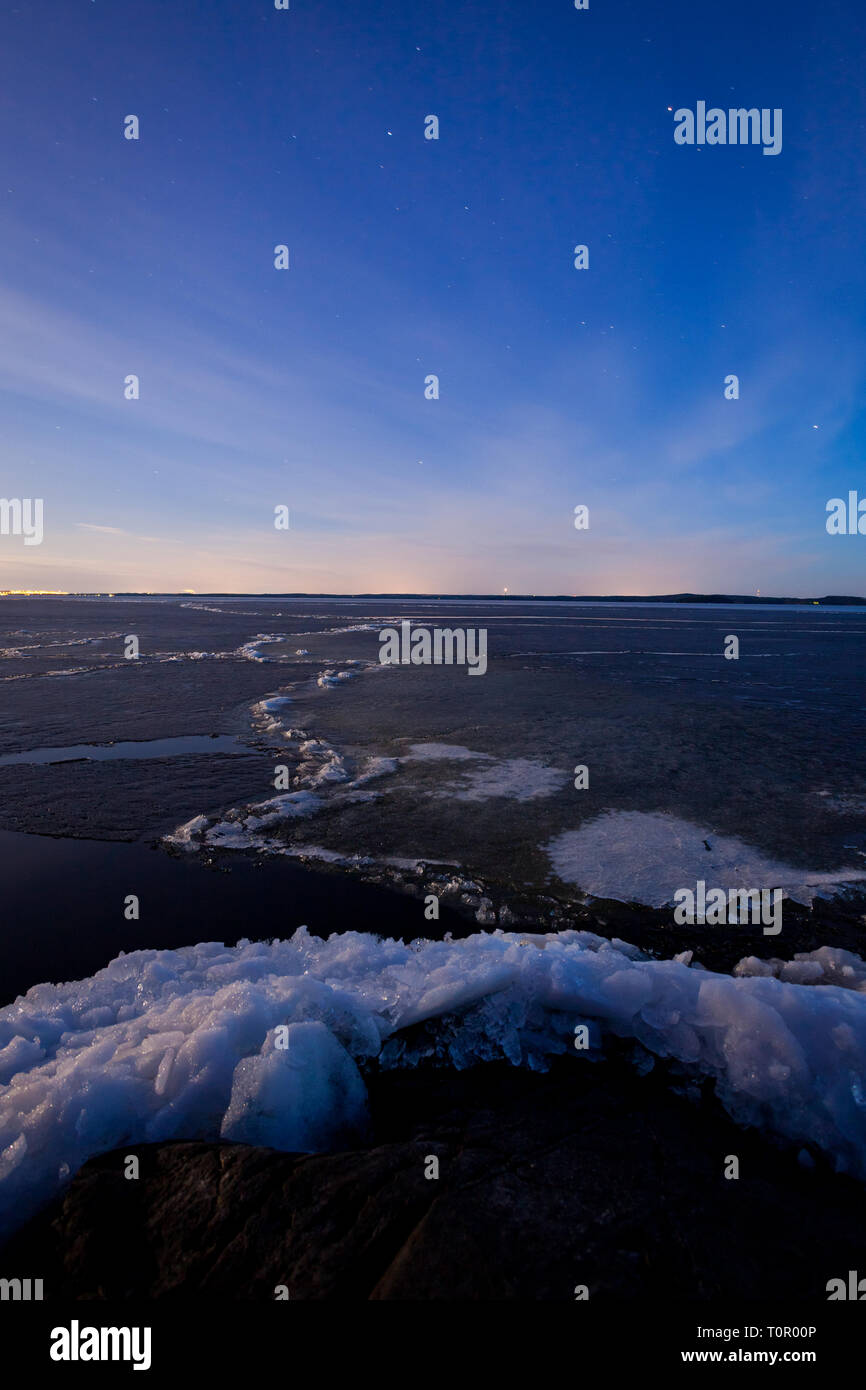 Night ice landscape hi-res stock photography and images - Alamy