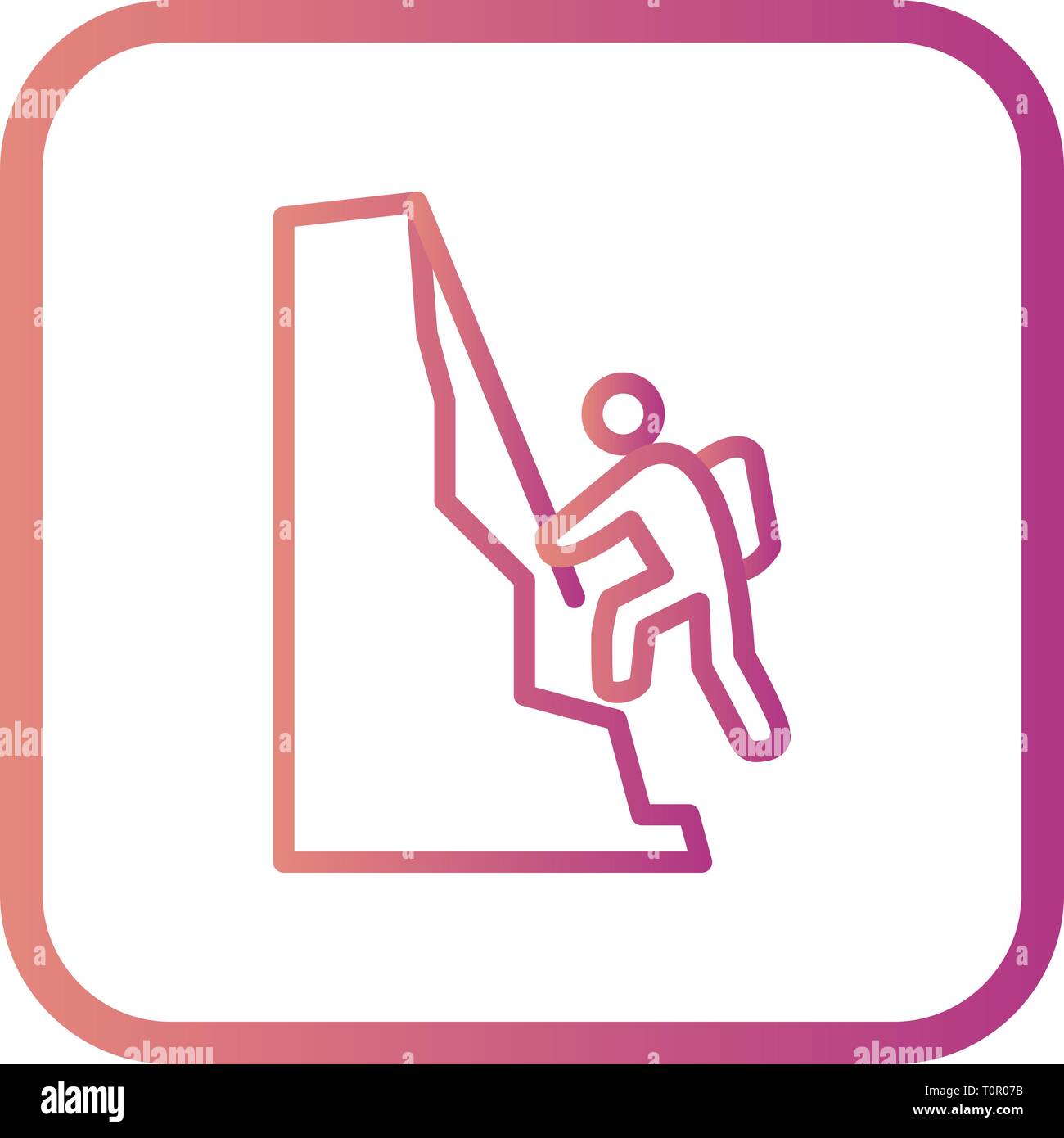 Illustration Climbing Icon Stock Photo - Alamy