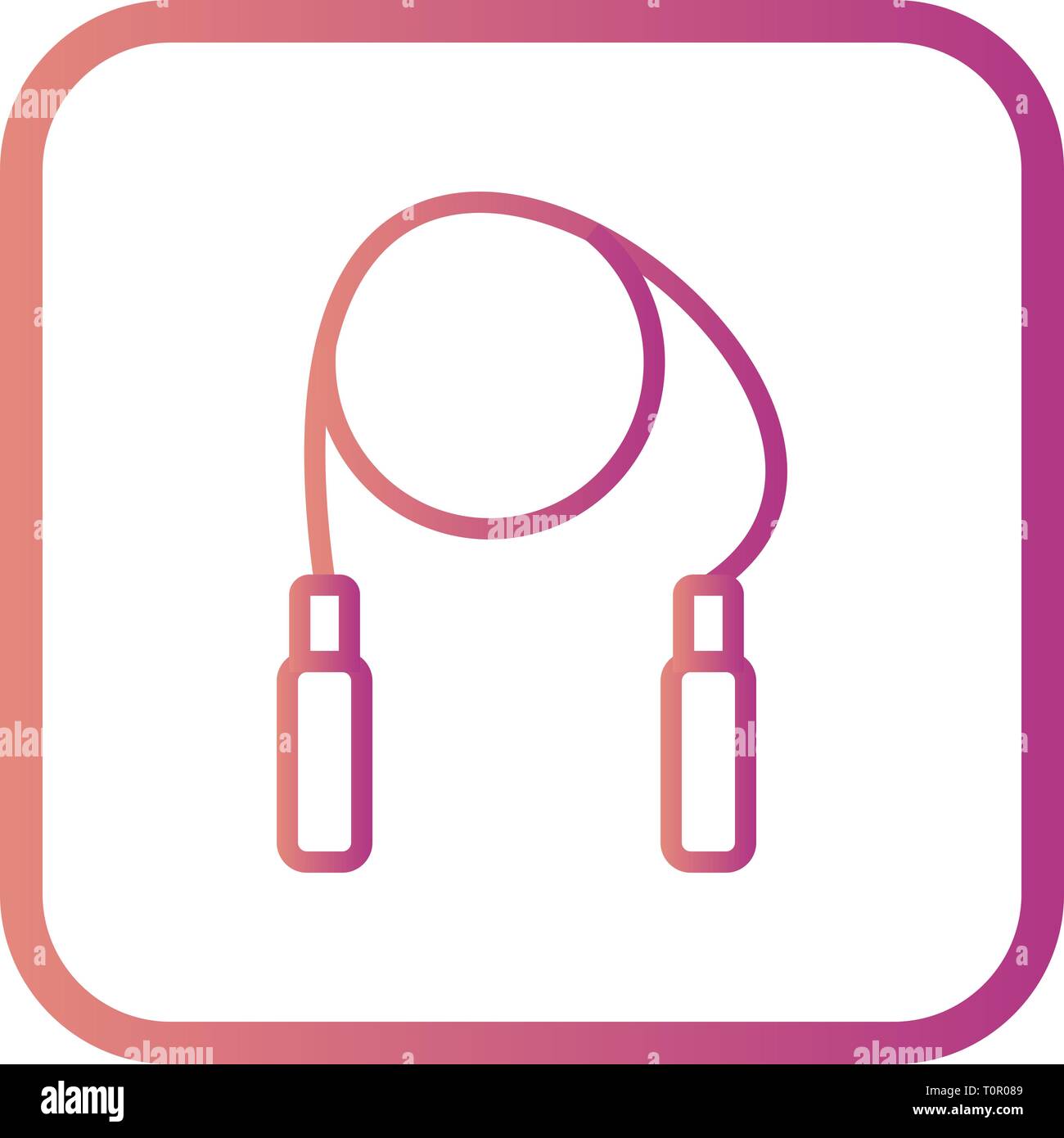 Illustration Jumping Rope Icon Stock Photo - Alamy