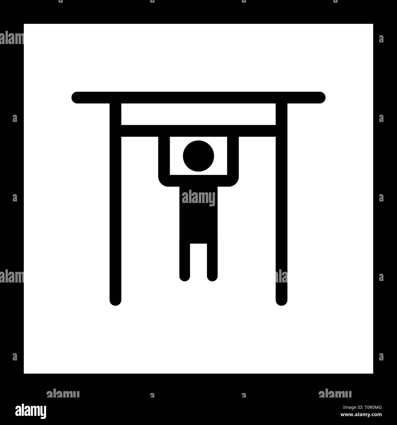 Illustration Hand bar Icon Stock Photo - Alamy
