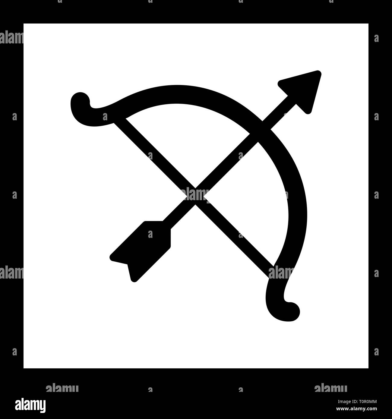 Illustration Bow Icon Stock Photo - Alamy