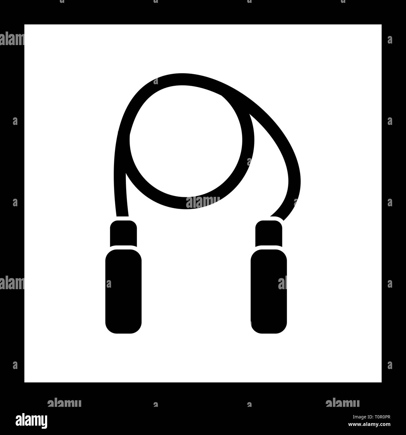 Illustration Jumping Rope Icon Stock Photo - Alamy