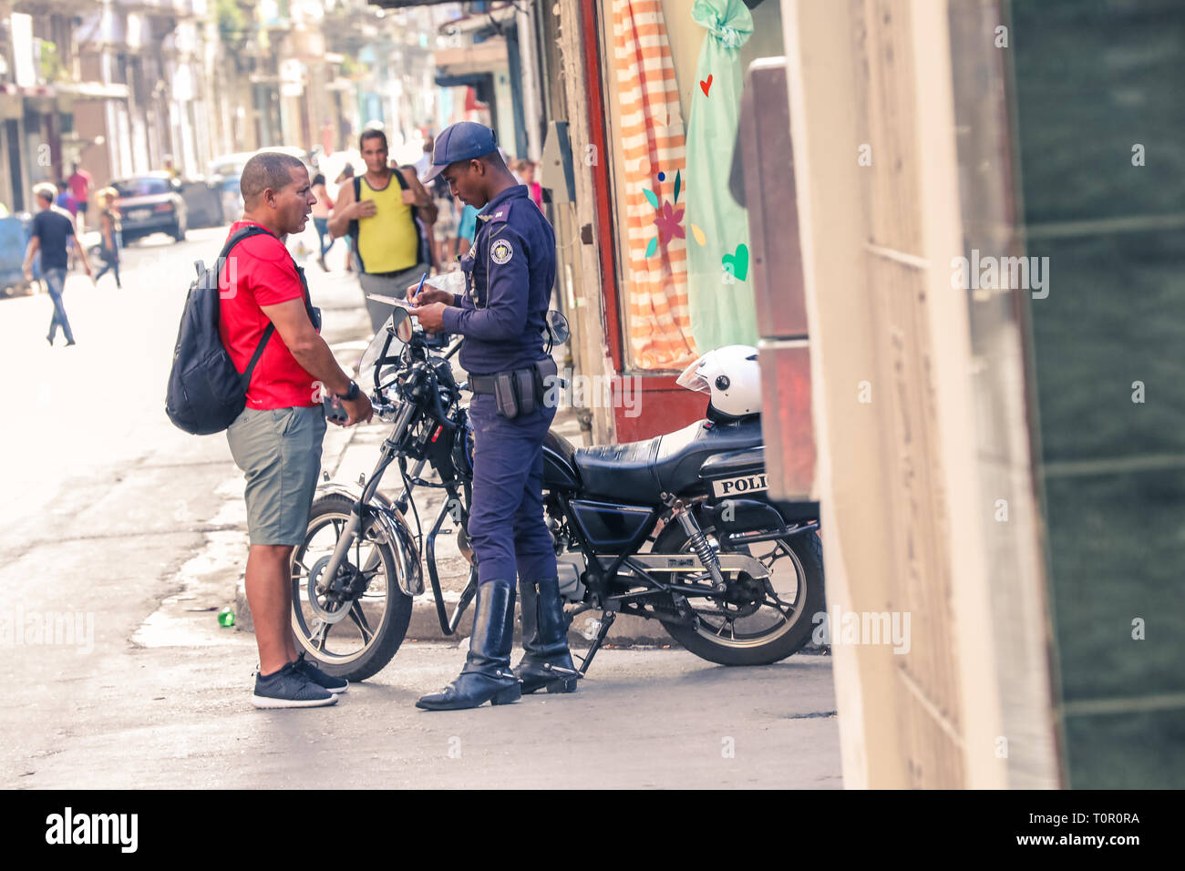 Cuban police car hi-res stock photography and images - Alamy