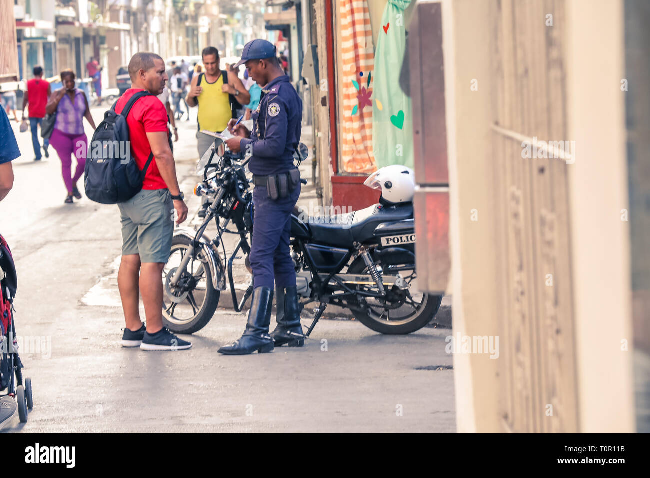 Cuban police car havana cuba hi-res stock photography and images - Alamy