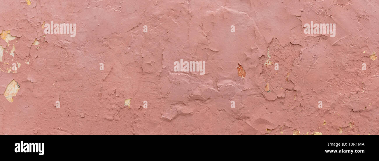 Puce, light purple color, painted and peeled wall texture grunge ...