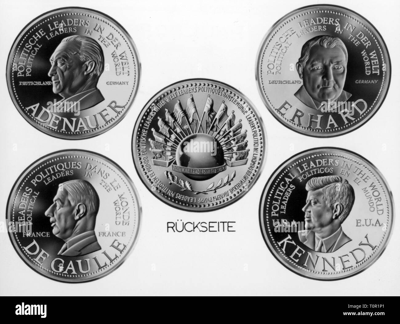 money / finances, coins, collectors' coins, series "Political Leaders ...