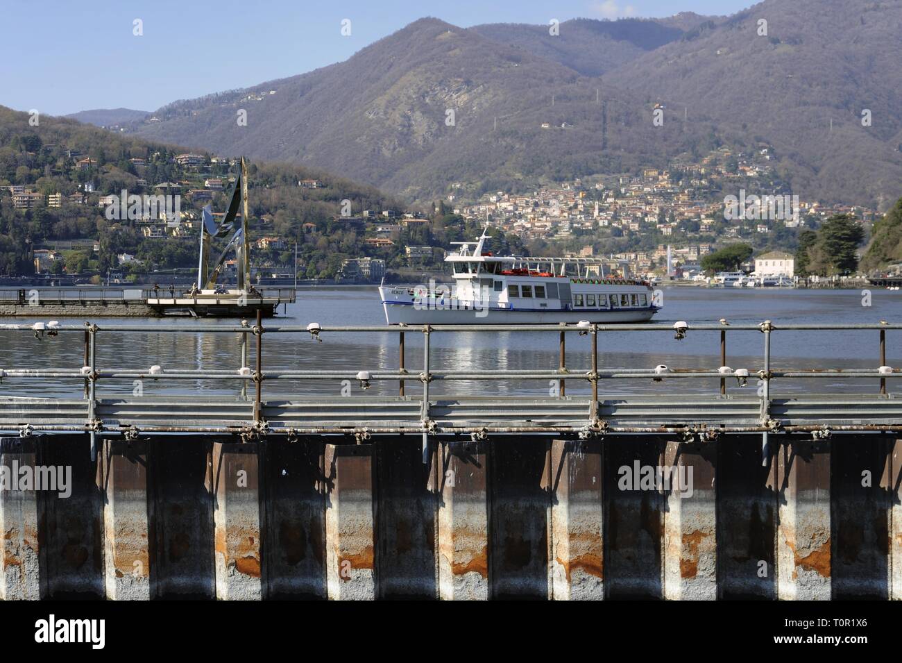 Como (Lombardy, Italy), the bulkheads that were supposed to secure the ...