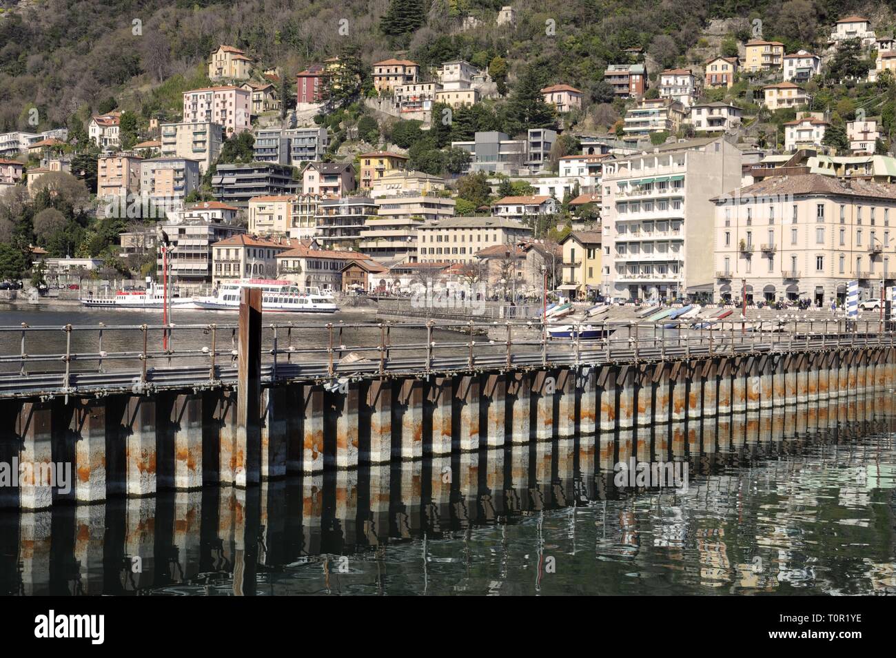 Como (Lombardy, Italy), the bulkheads that were supposed to secure the ...