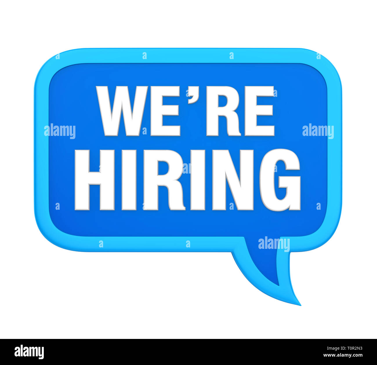 "We're Hiring" Sign Isolated Stock Photo - Alamy