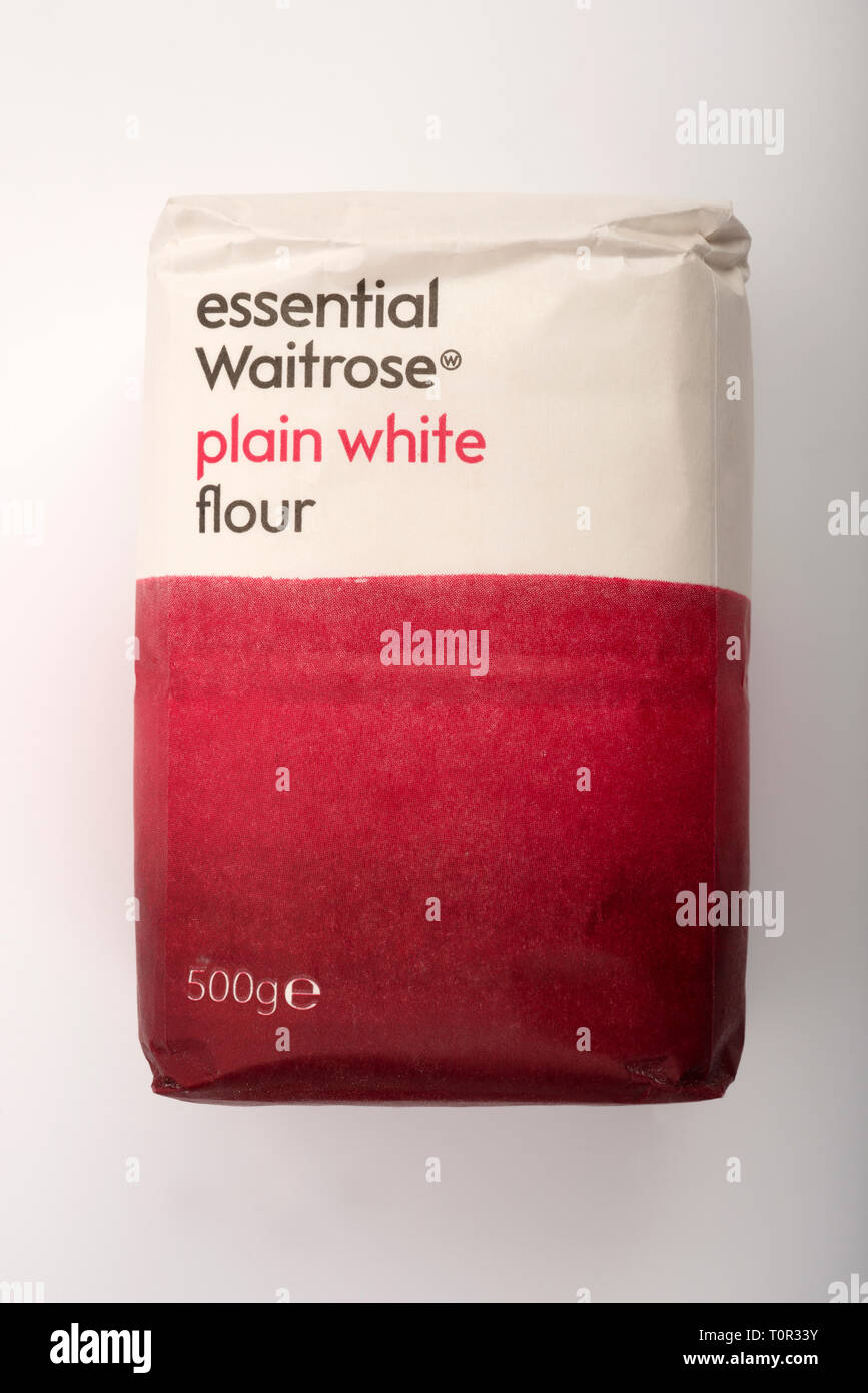 Essential Waitrose plain white flour Stock Photo - Alamy