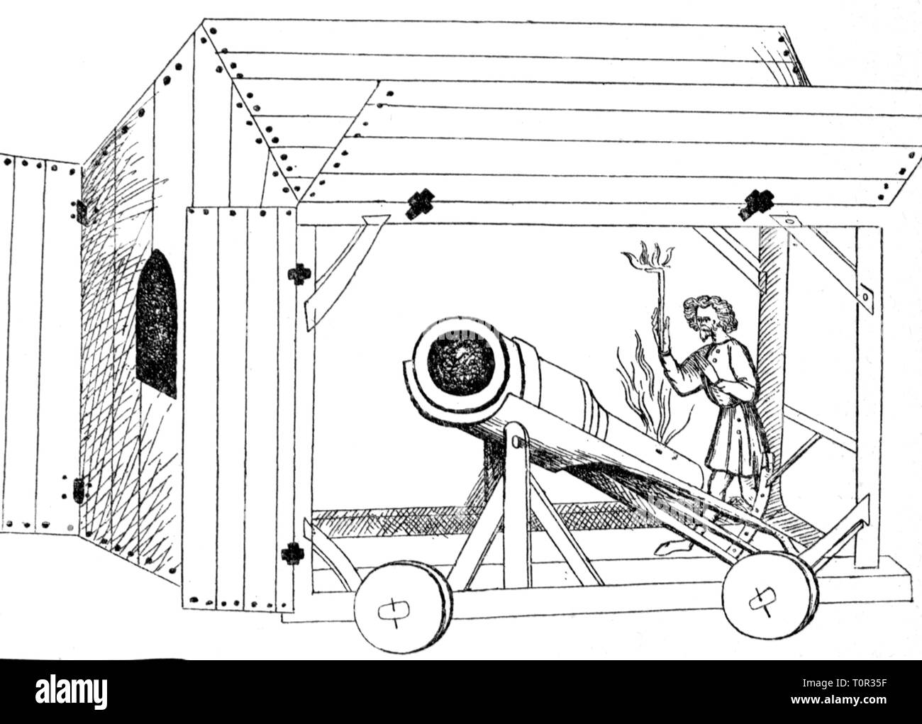 Cannon range historical Black and White Stock Photos & Images - Alamy