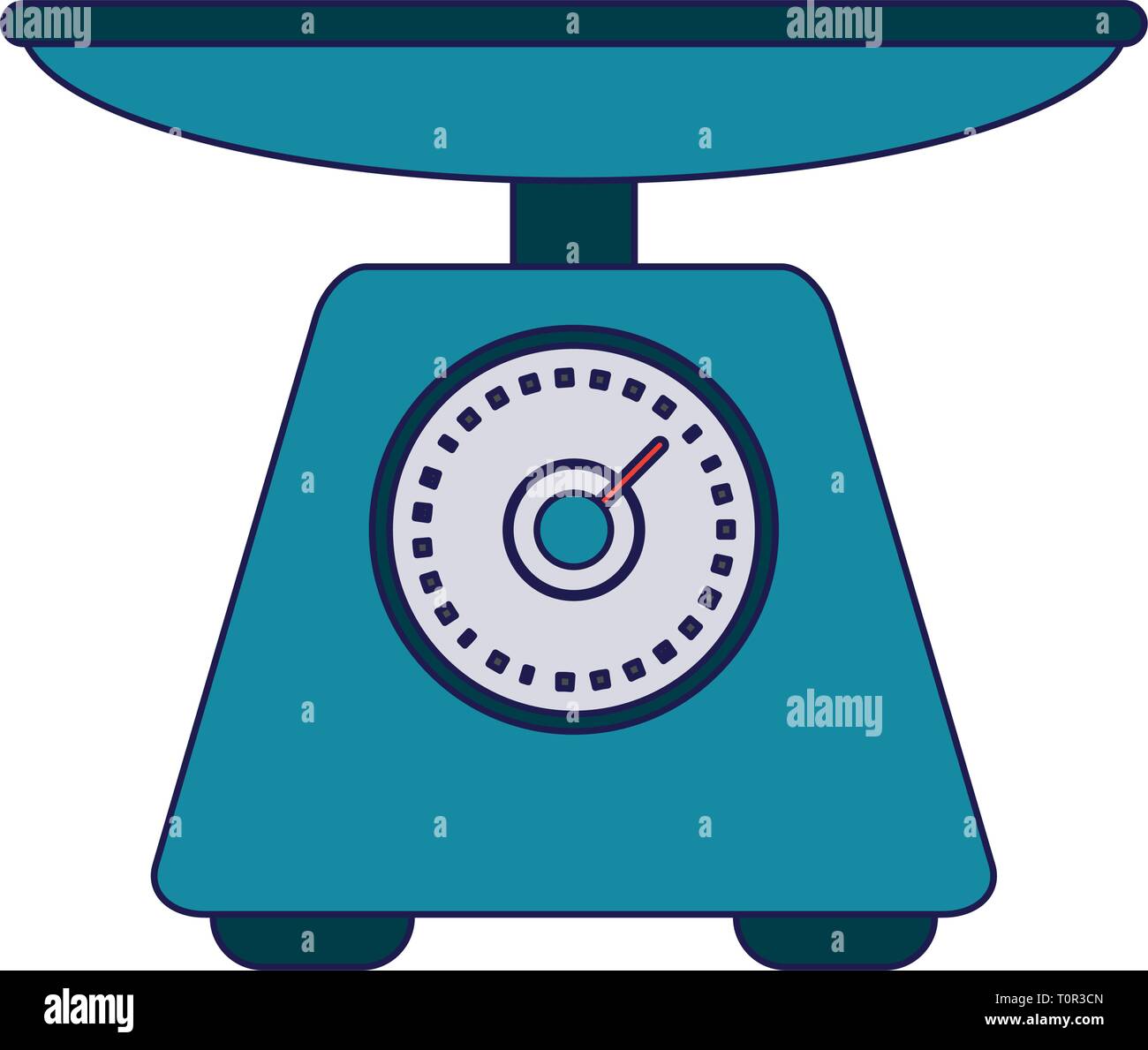 Food scale balance symbol blue lines Stock Vector Image & Art - Alamy