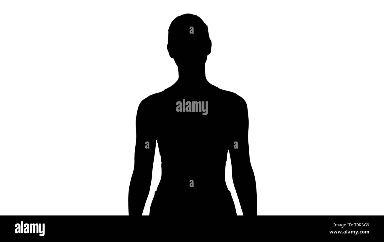 Silhouette Smiling sports woman walking and smiling Stock Photo - Alamy Silhouette Smiling sports woman walking and smiling Stock Photo - Alamy