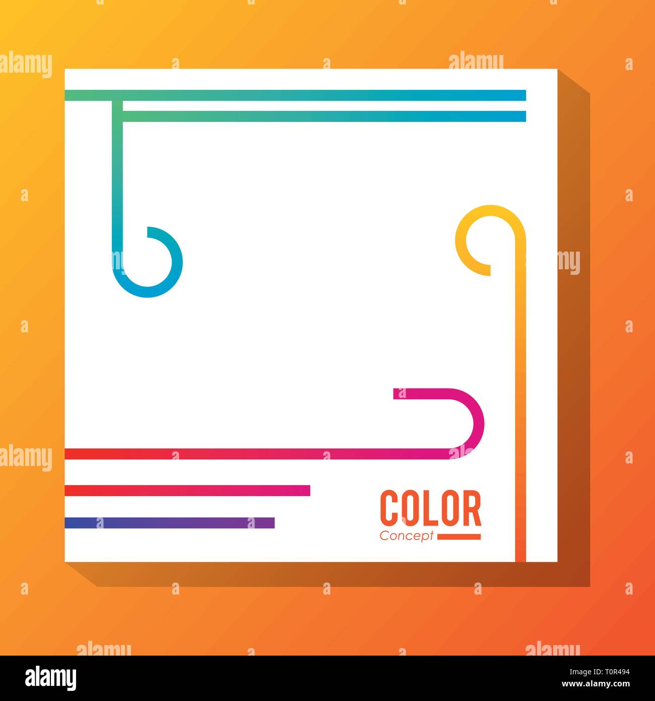 Color concept background frame Stock Vector Image & Art - Alamy